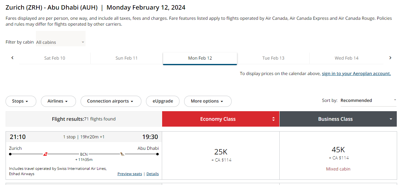 Complaints about lack of partner availability on Aeroplan (2022-23) - Page 96 - FlyerTalk Forums