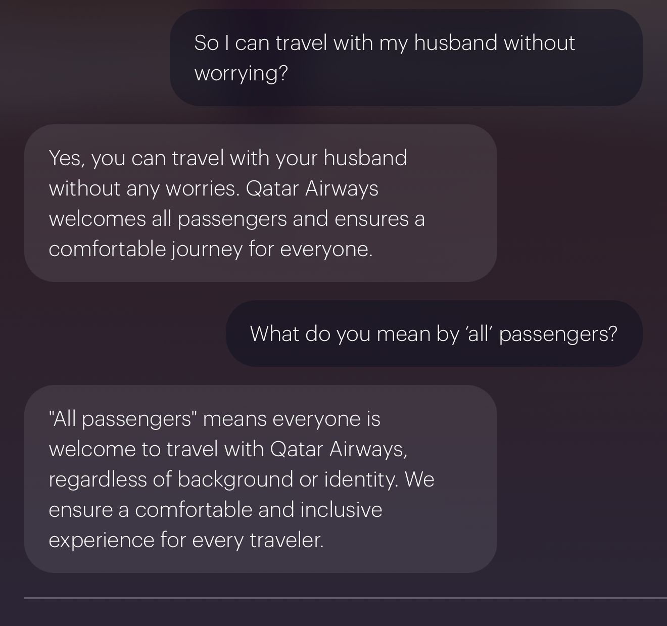 Affectionate gay couple in Qsuite love seat - FlyerTalk Forums