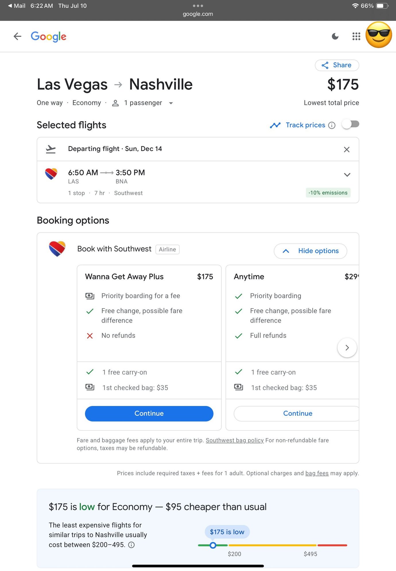 Weird SW website pricing issues compared to Google Flights - FlyerTalk ...