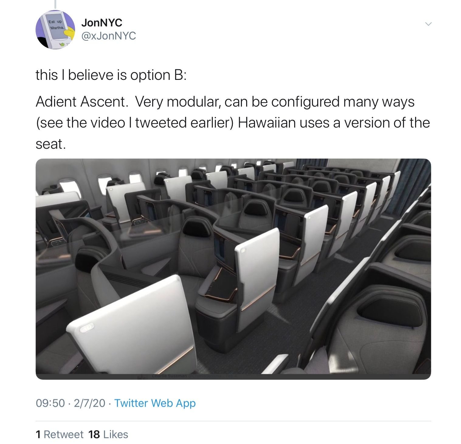 New longhaul Business seats being evaluated (789 and more?) - FlyerTalk ...