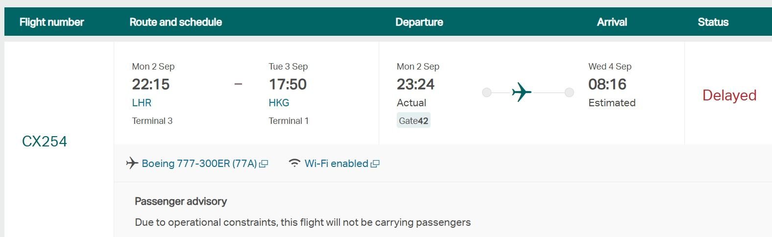 CX UK cancellation compensation procedure - FlyerTalk Forums