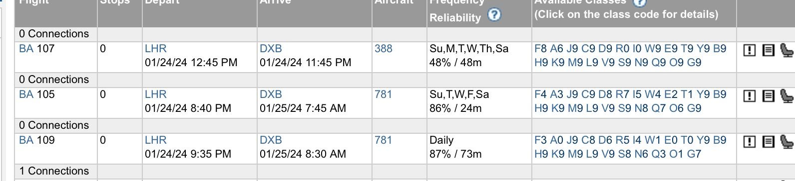 FlyerTalk Forums - Help to check BA seat availability and BA flight ...