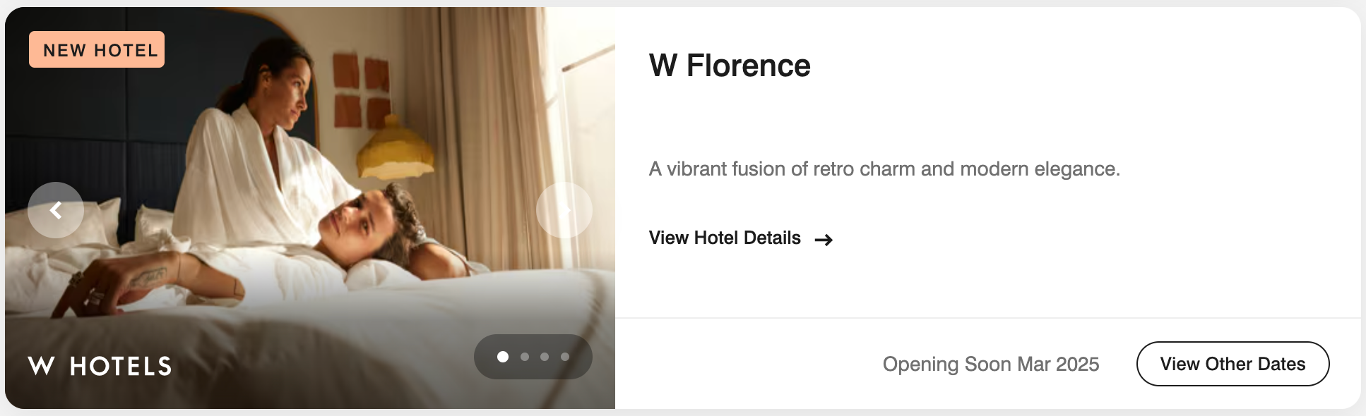 W Florence, Italy (opened Jul 2025) [Master Thread] - FlyerTalk Forums