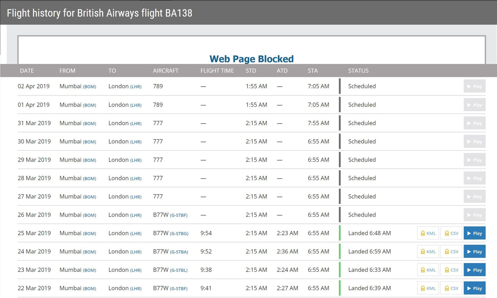 BA Schedule Question - FlyerTalk Forums