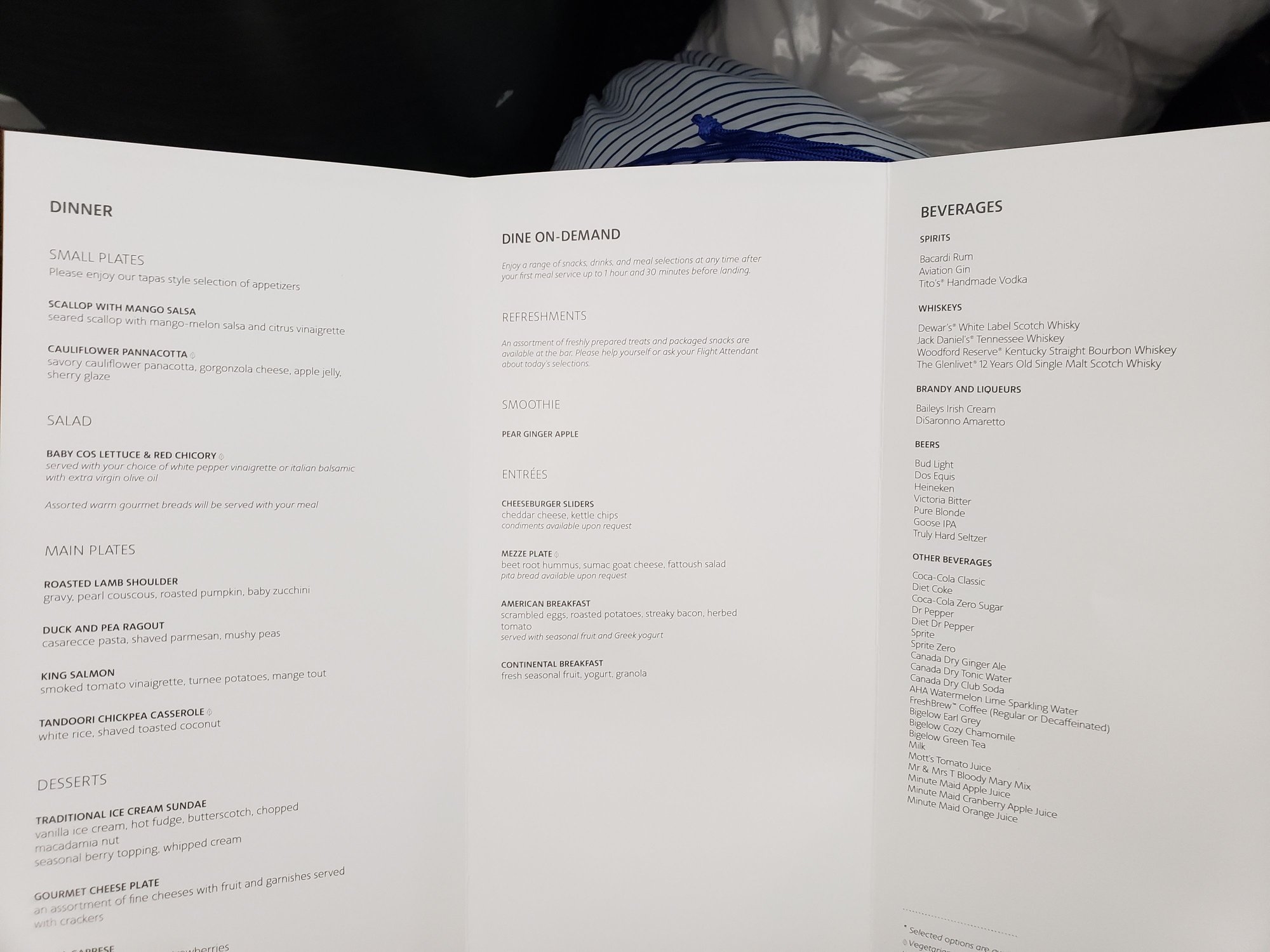 2023 AA International Meal / Meals - menu / photos / etc. (master ...