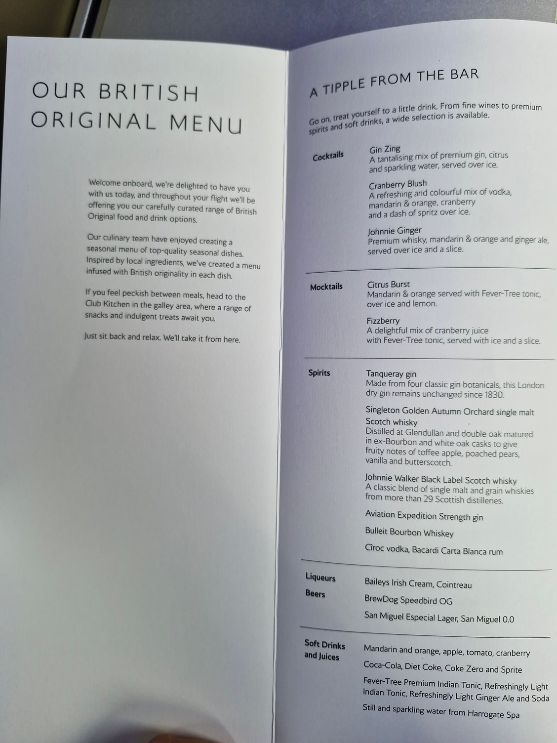 Long haul in-flight catering 2025 | Club World - Page 47 - FlyerTalk Forums