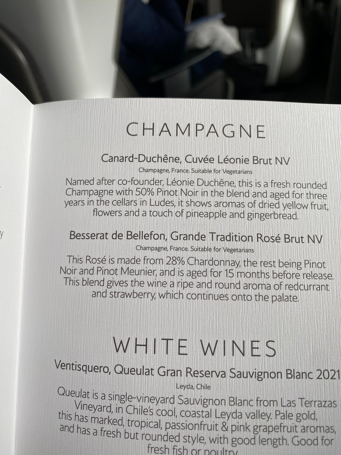 Club World dining - restoration of full menu - 28 October 2022 - Page ...