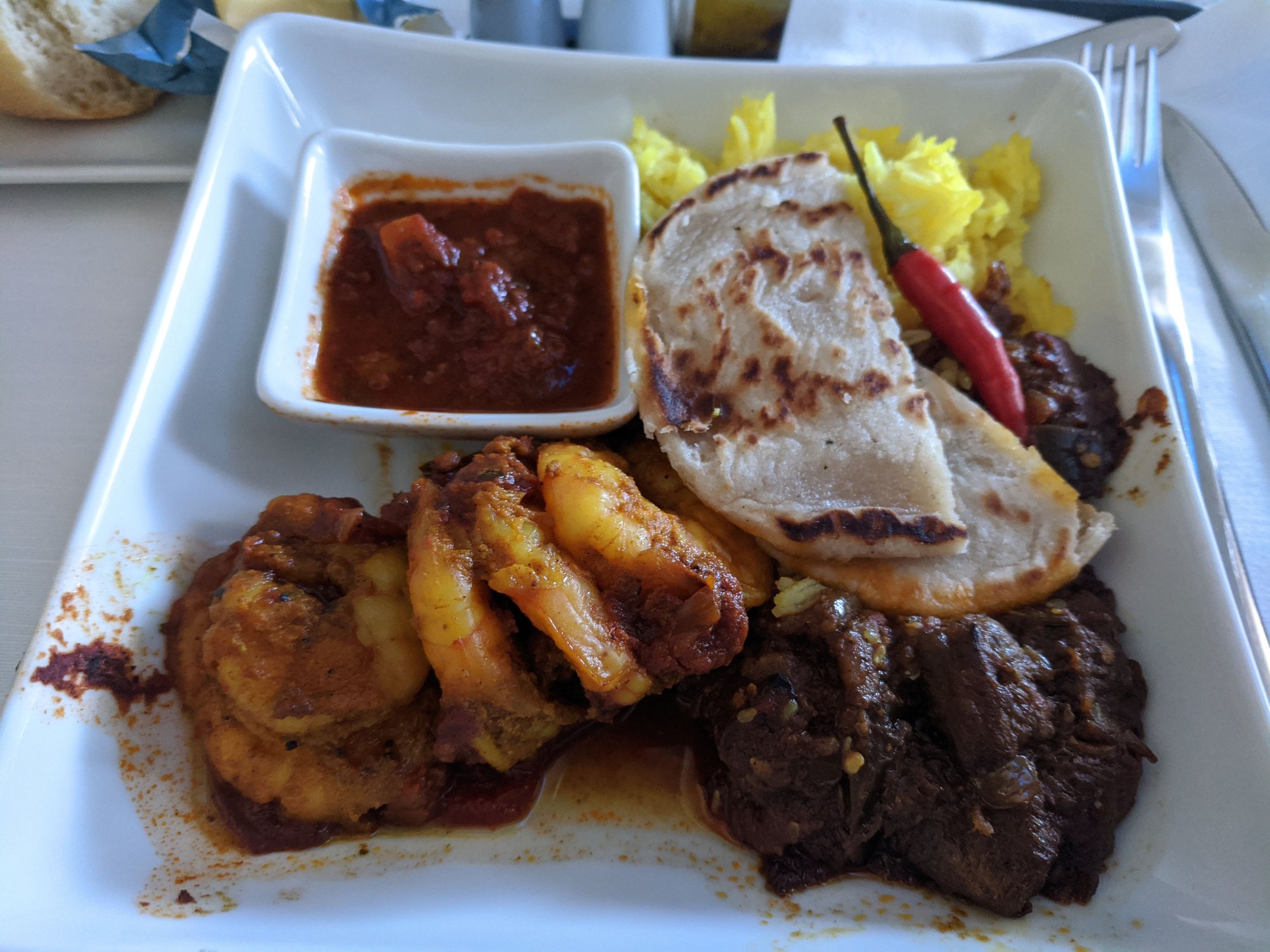 Combined 2020 AA International Meal / Meals - menu / photos / etc ...