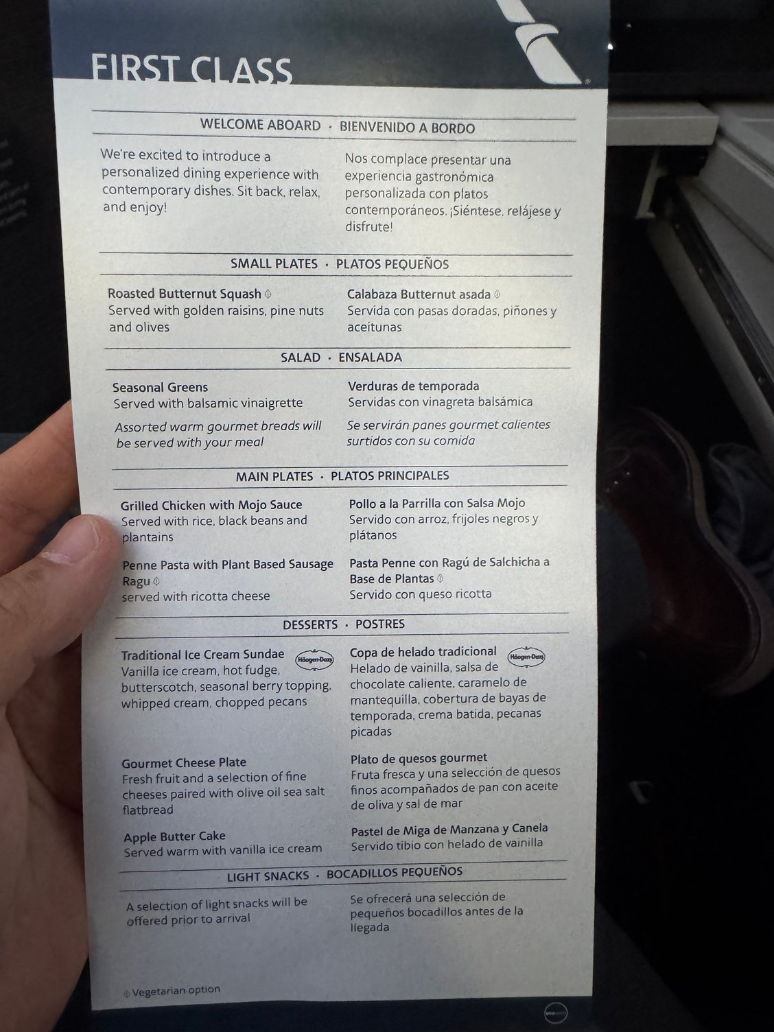 2025 AA Domestic Meal / Meals - menu / photos / etc. (master thread ...