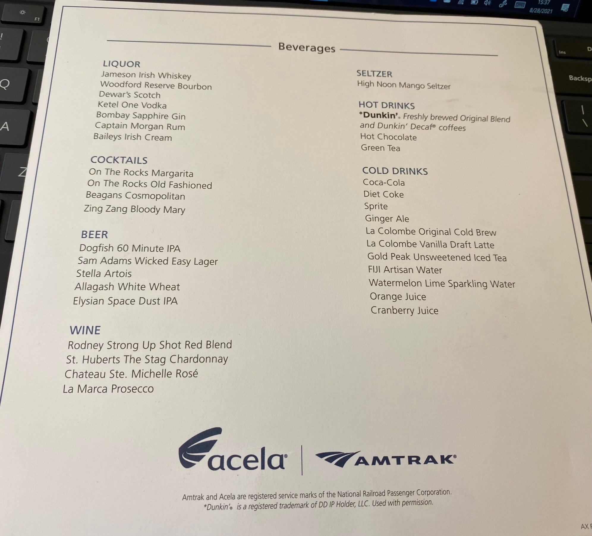 Any changes to Acela First Class? - Page 6 - FlyerTalk Forums