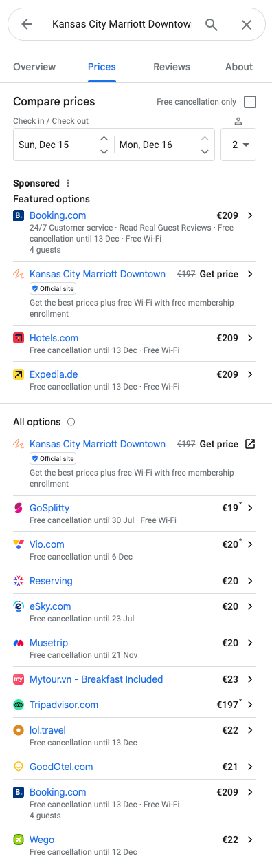 Kansas City Marriott Downtown 12/15 $20 - FlyerTalk Forums