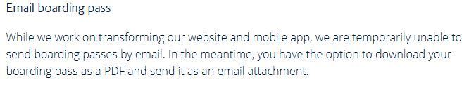 BA Currently Unable To Email Boarding Passes - FlyerTalk Forums