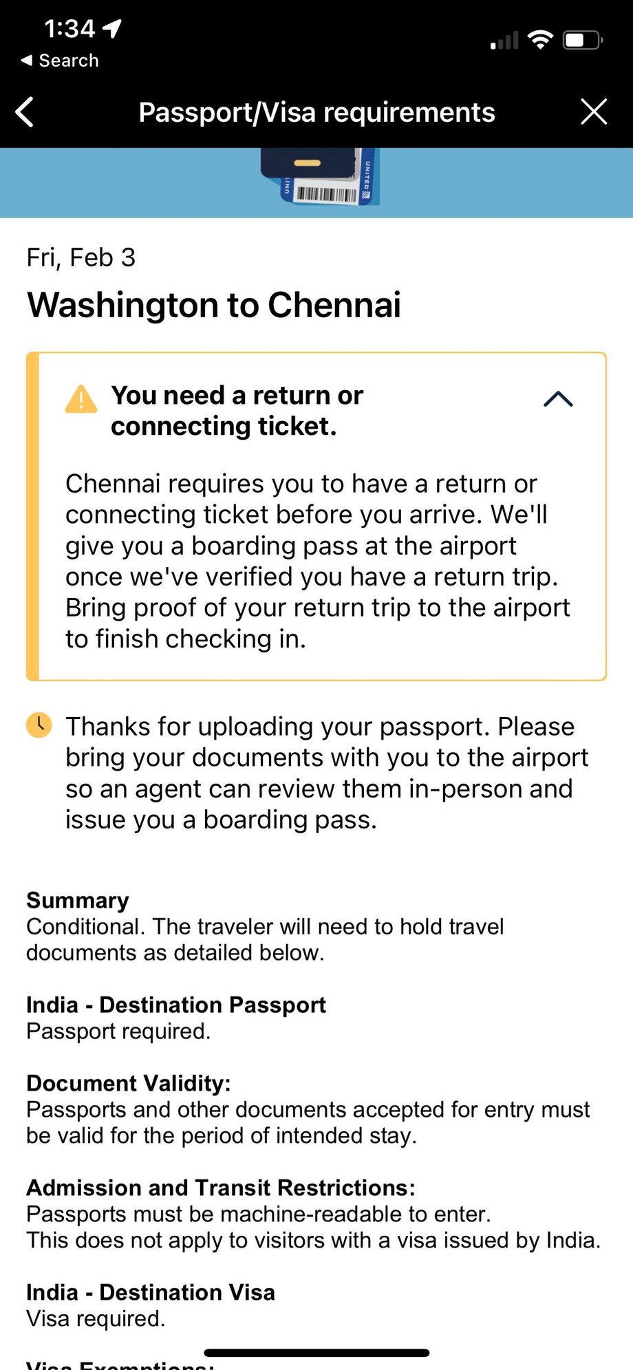 Return ticket now requred to enter India? - FlyerTalk Forums