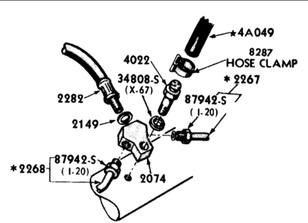 1955 F100: Rear Brake Hose for a 64 F100 Rear End - Ford Truck ...