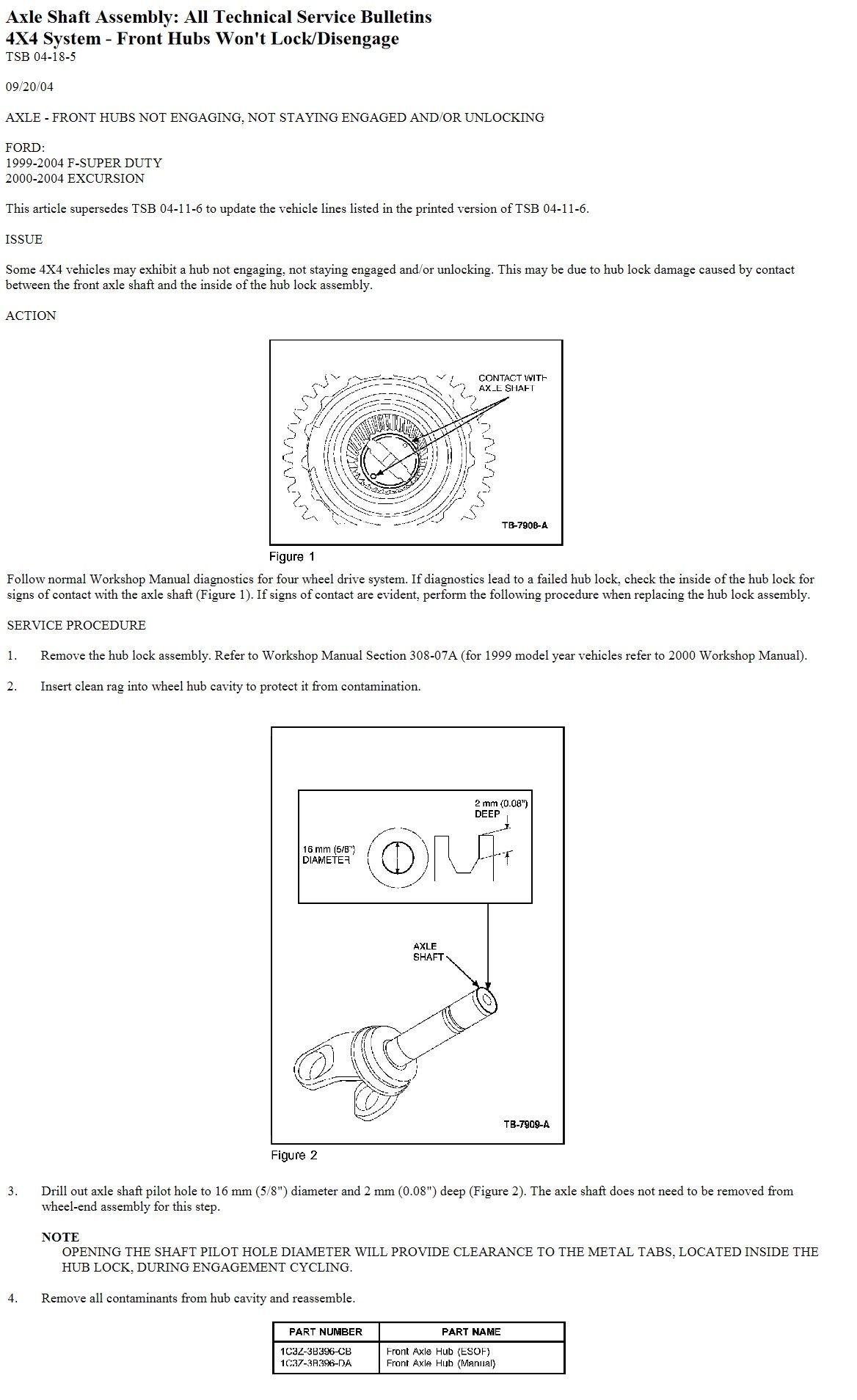 ESOF System seems to work, but hubs still do not lock - Ford Truck ...