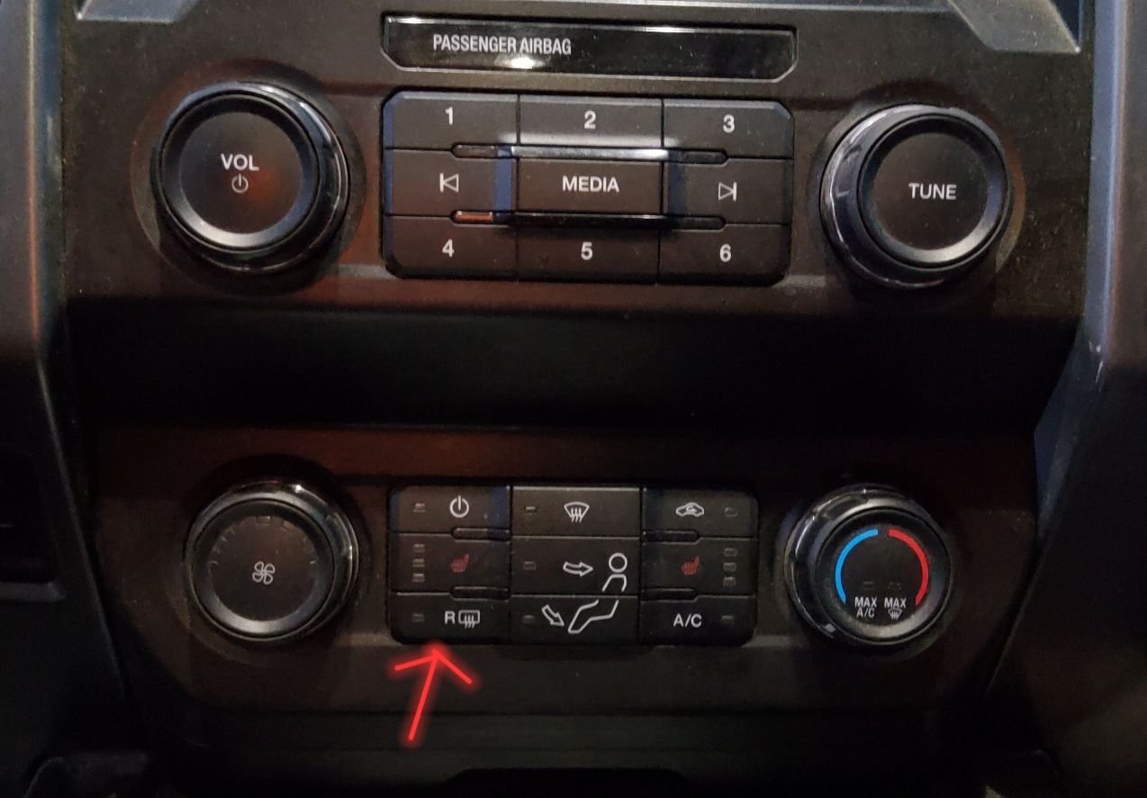 Heated mirror defrost button - Ford Truck Enthusiasts Forums