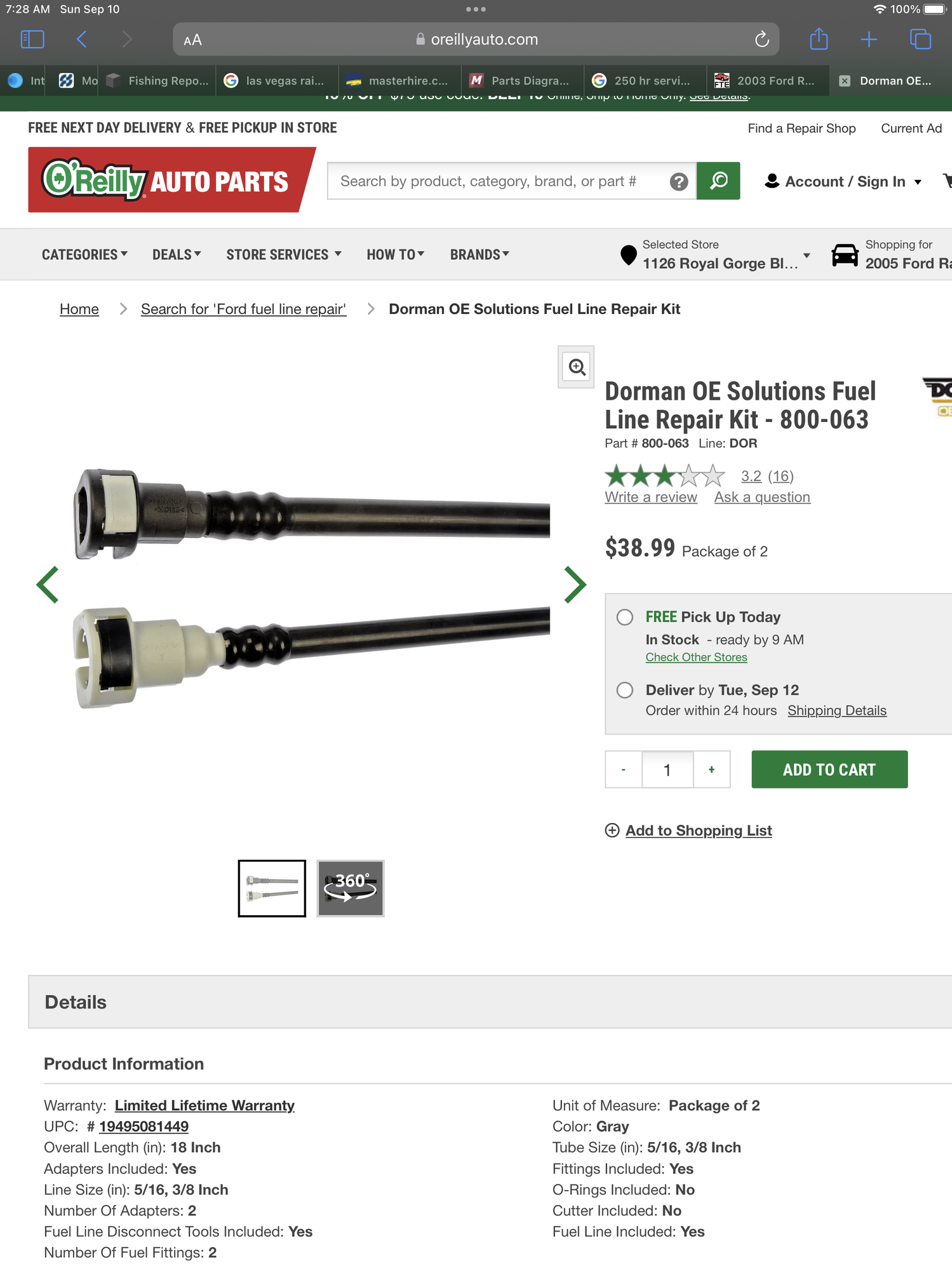 2003 Ford Ranger 4.0L Fuel Filter Clip - Orange and Green? - Page 2 ...