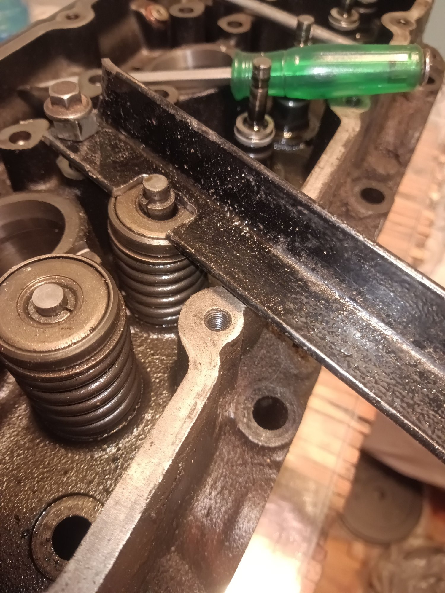 Possibly the simplest valve spring tool you'll ever see. - Ford Truck ...