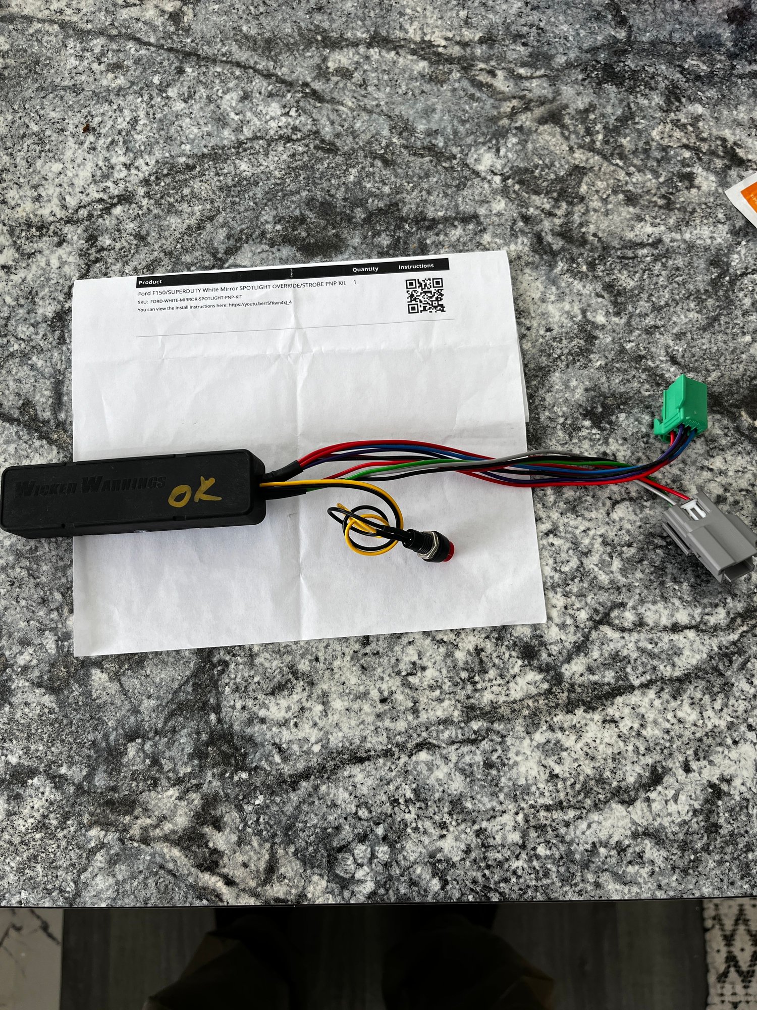 Wicked Warnings mirror spotlight override/strobe module. - Ford Truck ...