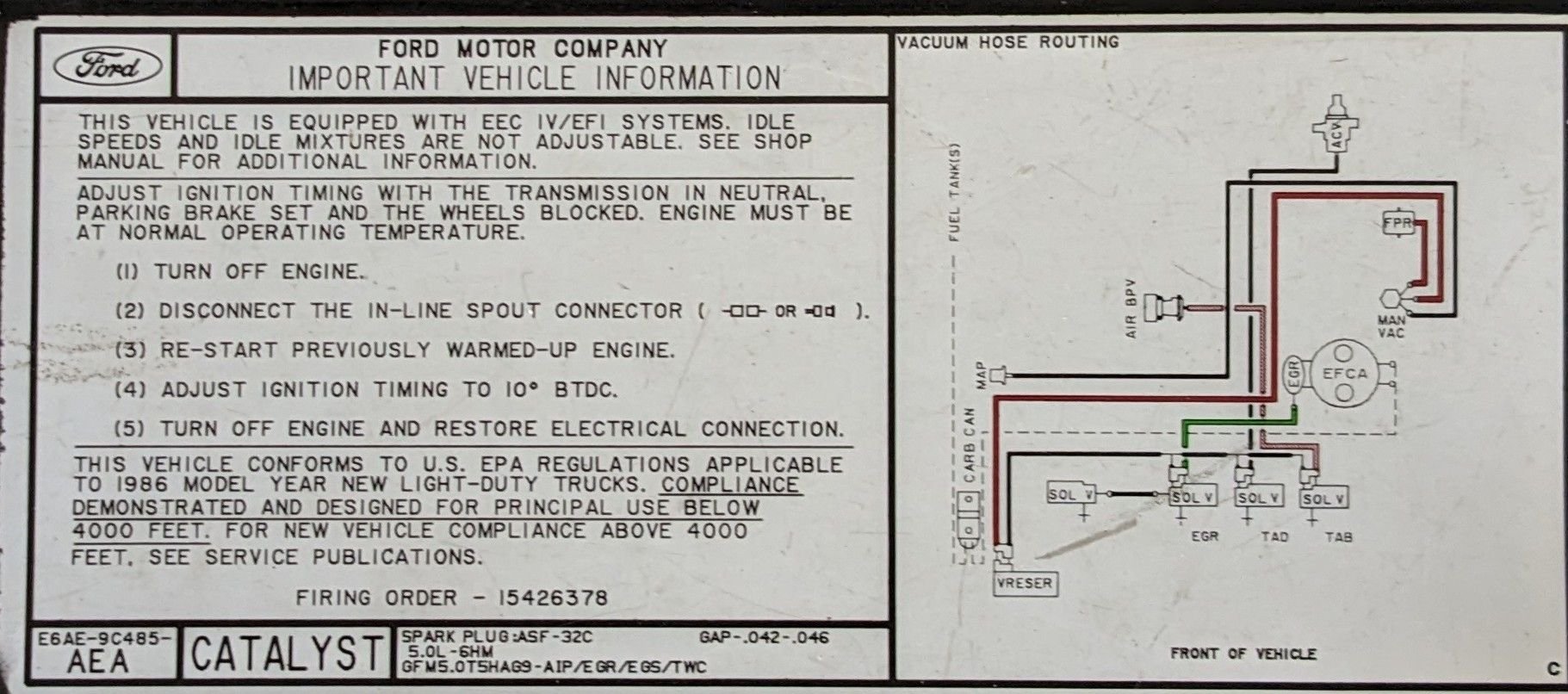 Vacuum line diagram - Ford Truck Enthusiasts Forums