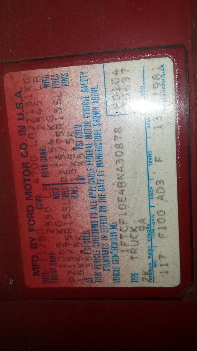 How do I remove paint off my door jam sticker? - Ford Truck Enthusiasts ...