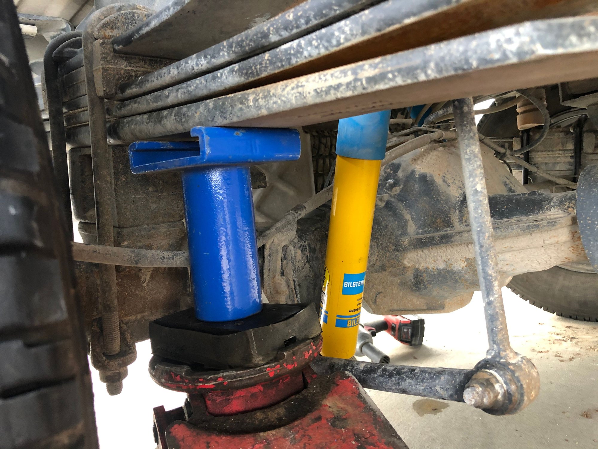 Rear Block Delete Using 1 Jack, Level by Lowering, 2017 F250 4x4 6.2 ...