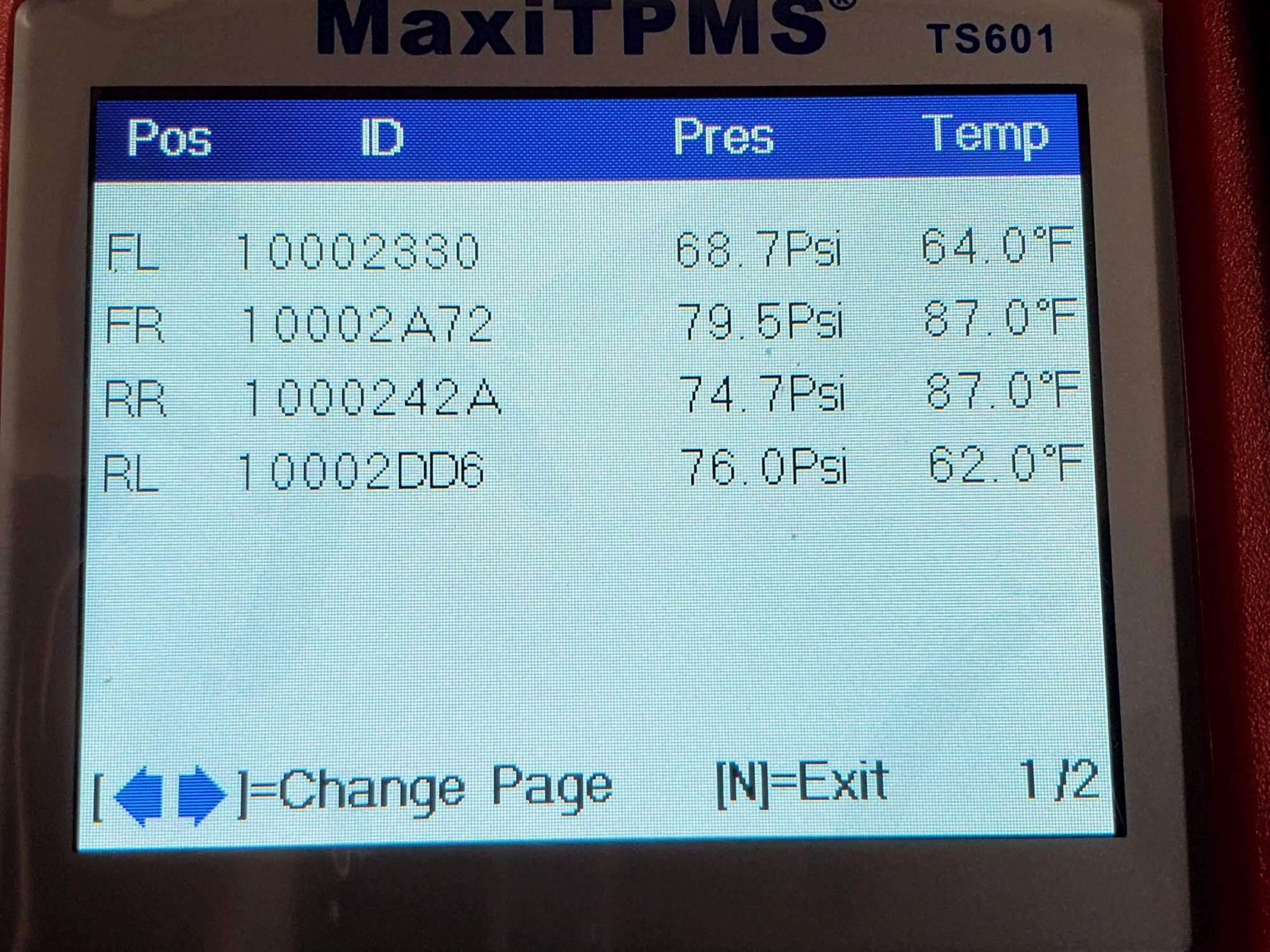Retraining/relearning Customer Placed Trailer TPMS after tire rotation ...