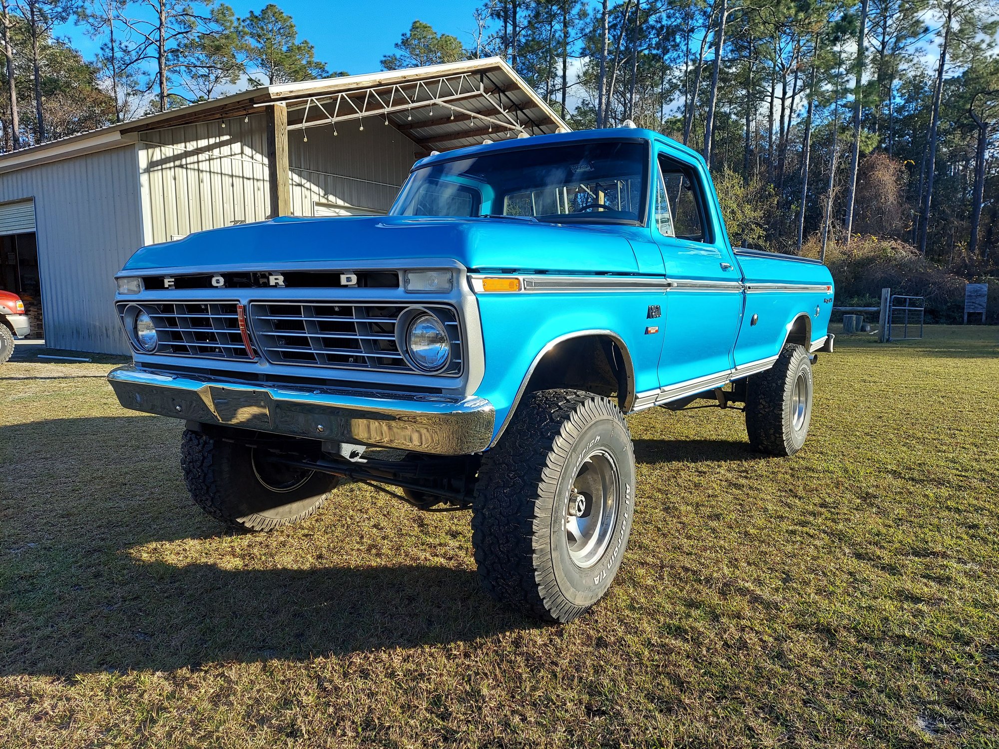 New guy, 73 f250 CS on 77 f250 4x4 frame project - Ford Truck ...