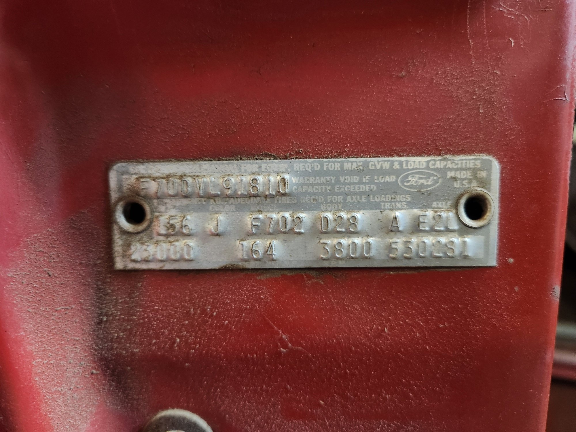 F700 VIN Decode Help - Ford Truck Enthusiasts Forums