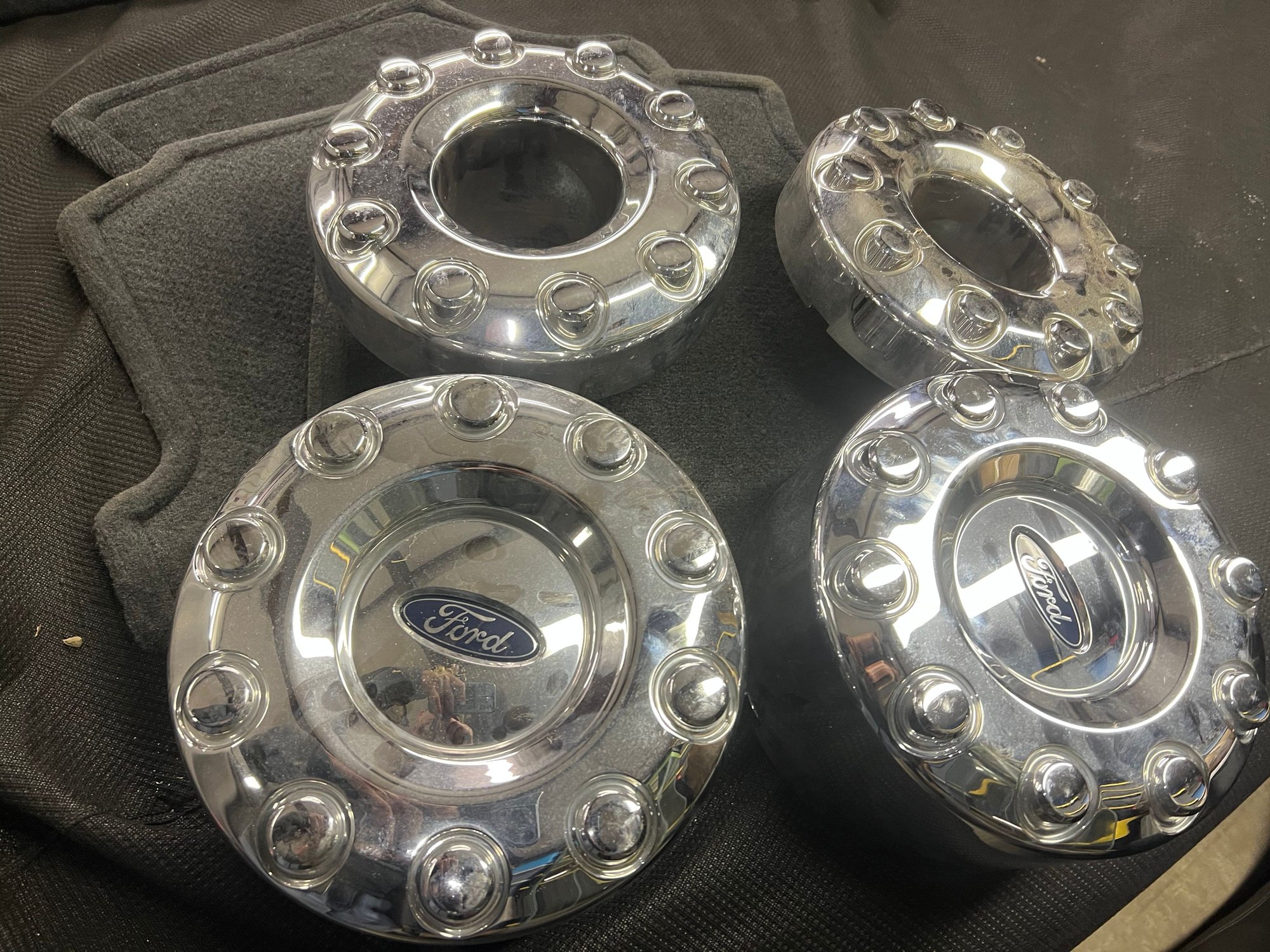 2017-2023 Ford F450 19.5 inch OEM 7 Rims Wheels with New Tires Oem Caps ...