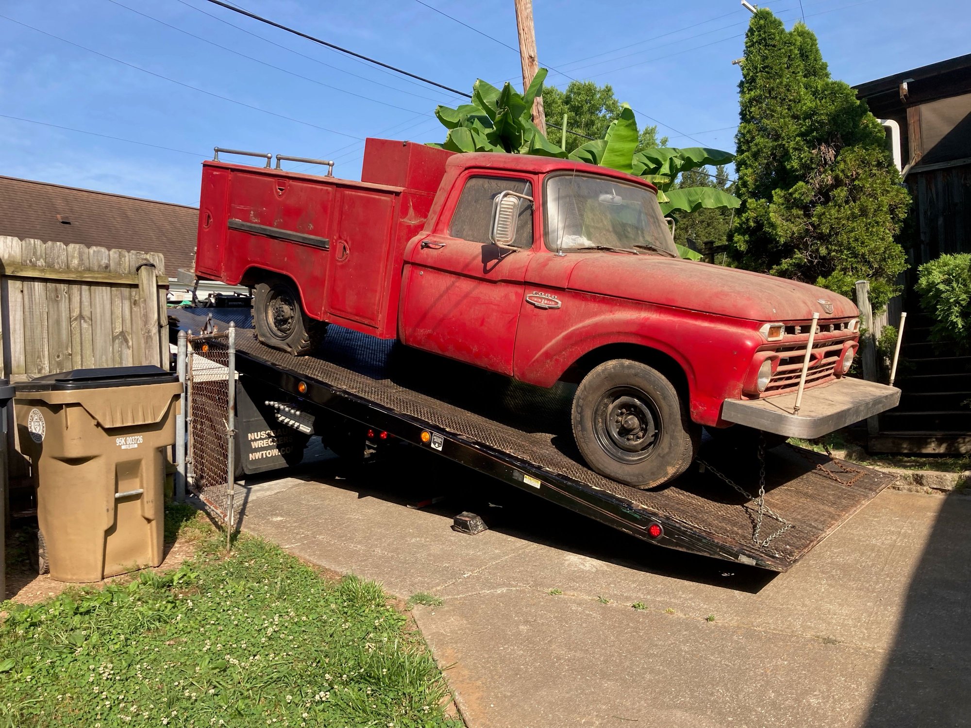 Just acquired 66 F250 (Factory Utility bed? with huge bumpers) - Ford ...