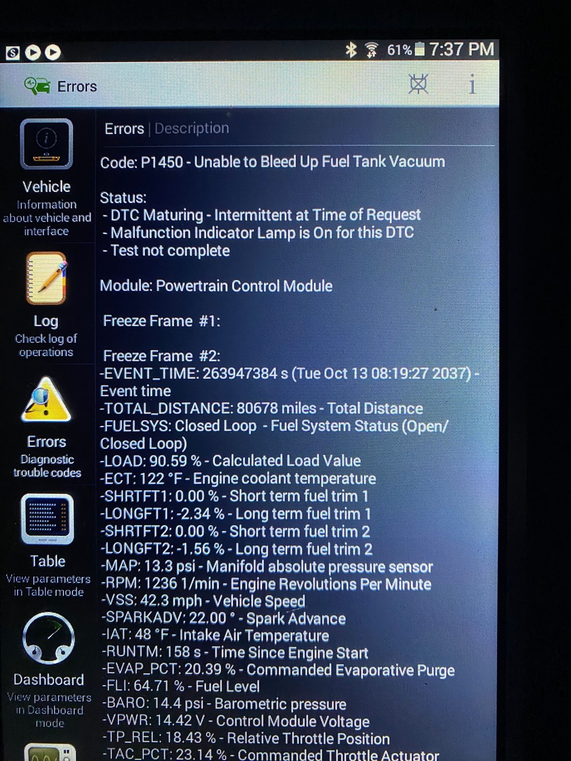 2016 5.0 P1450 dtc - Ford Truck Enthusiasts Forums