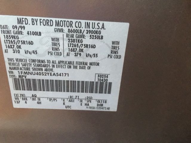 Rear end code - Ford Truck Enthusiasts Forums