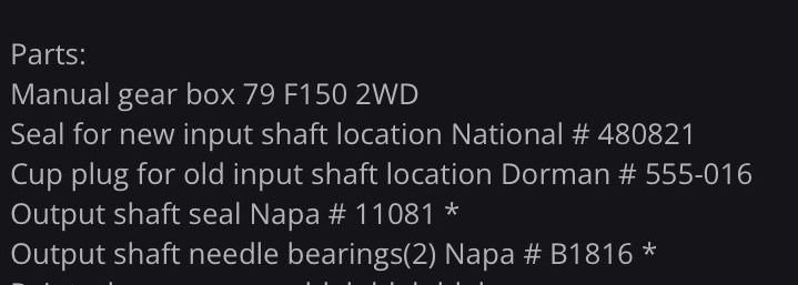 Manual Steering Box ID - Ford Truck Enthusiasts Forums