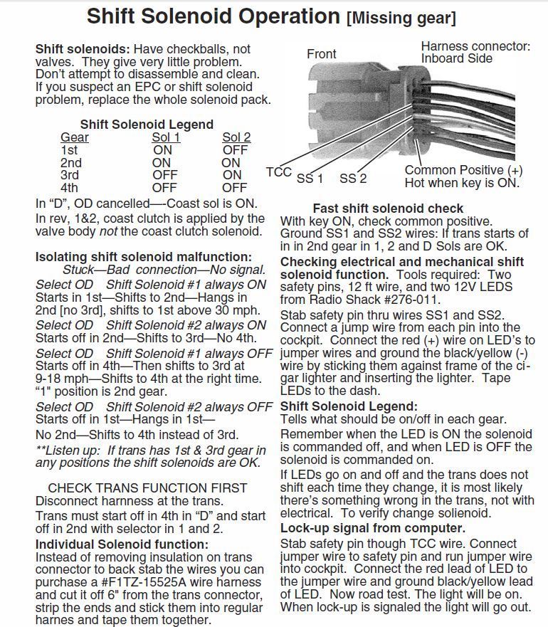E40D: The Importance Of A Clean Trans Harness. - Ford Truck Enthusiasts ...