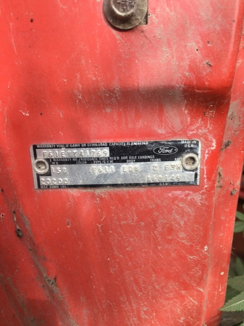 1960 F600 VIN and Data plate decode - Page 2 - Ford Truck Enthusiasts ...