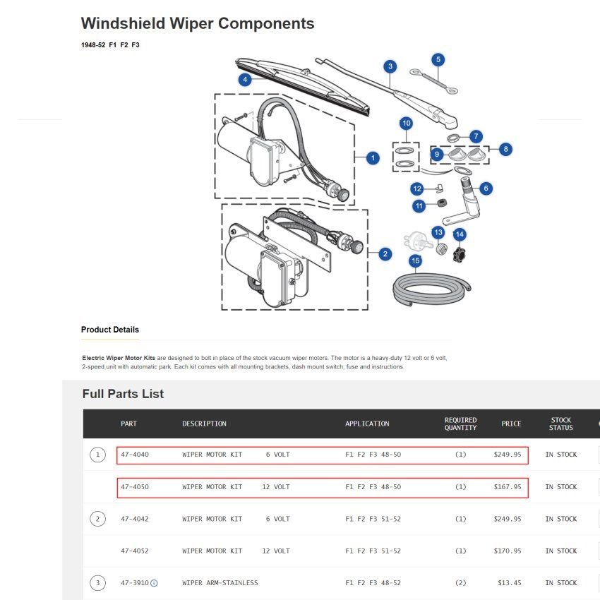 Electric wipers for a Bonus Built - Ford Truck Enthusiasts Forums
