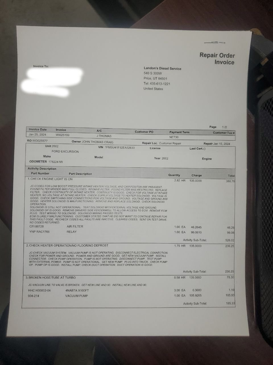 P0340 code plus P1247 code - Ford Truck Enthusiasts Forums