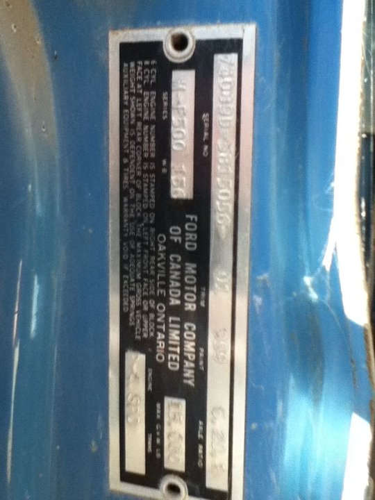 1961-1966 Mercury M500 Vin decode. - Ford Truck Enthusiasts Forums