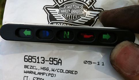 Plastic indicator lights bezel? - Harley Davidson Forums