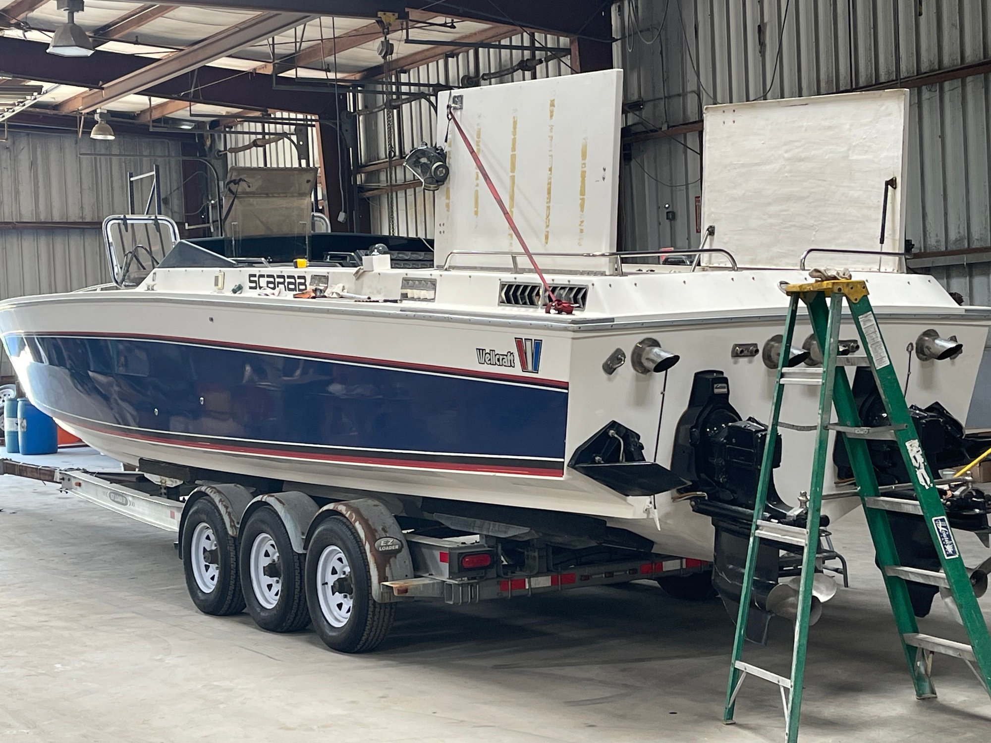 1985 Scarab flat deck - Offshoreonly.com