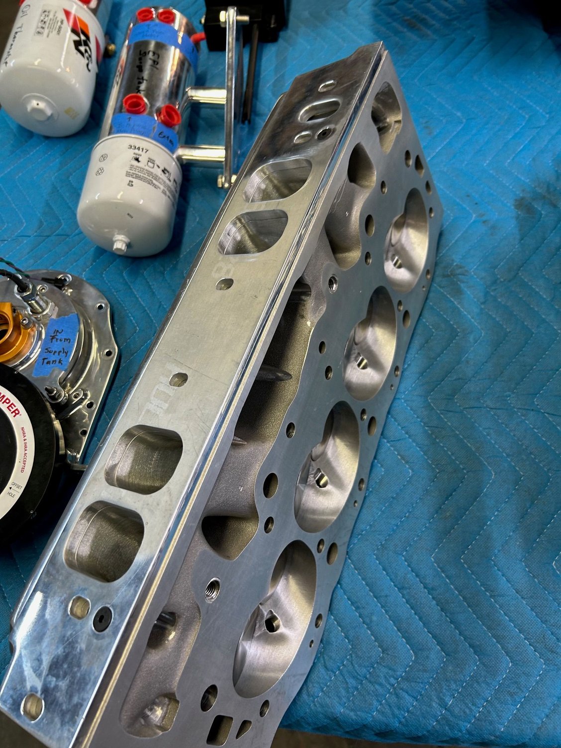 Carson Brummett prepared complete bbc top end for turbo motor ...