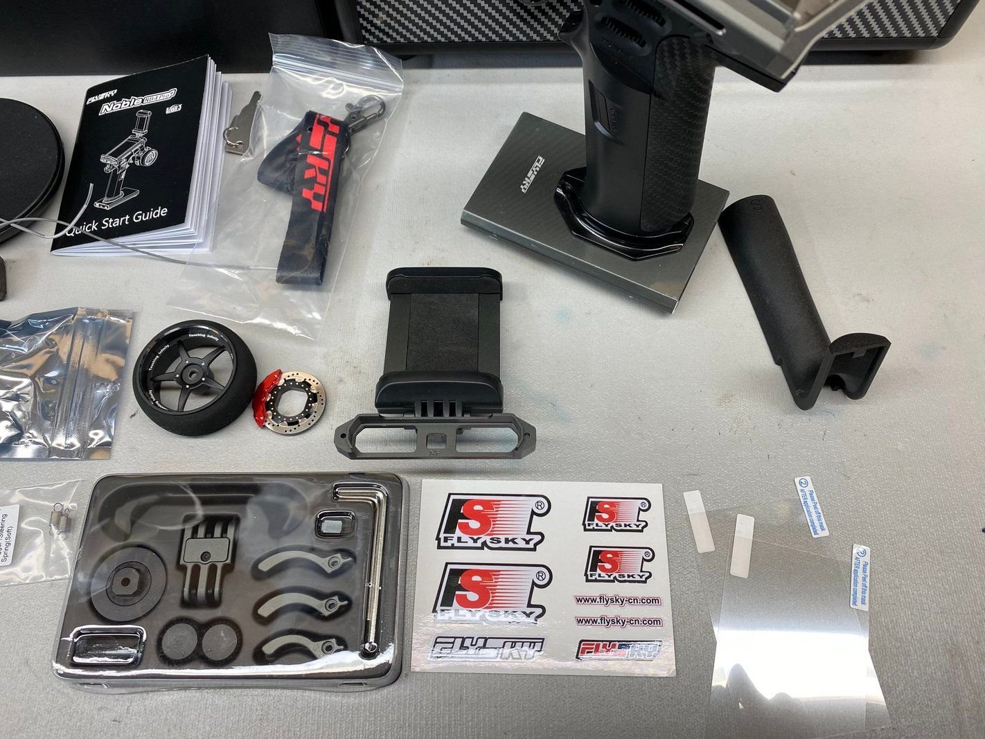 Flysky Noble NB4 Pro+ AFHDS3 18-Channel 2.4GHz Radio System w/FGr4B ...