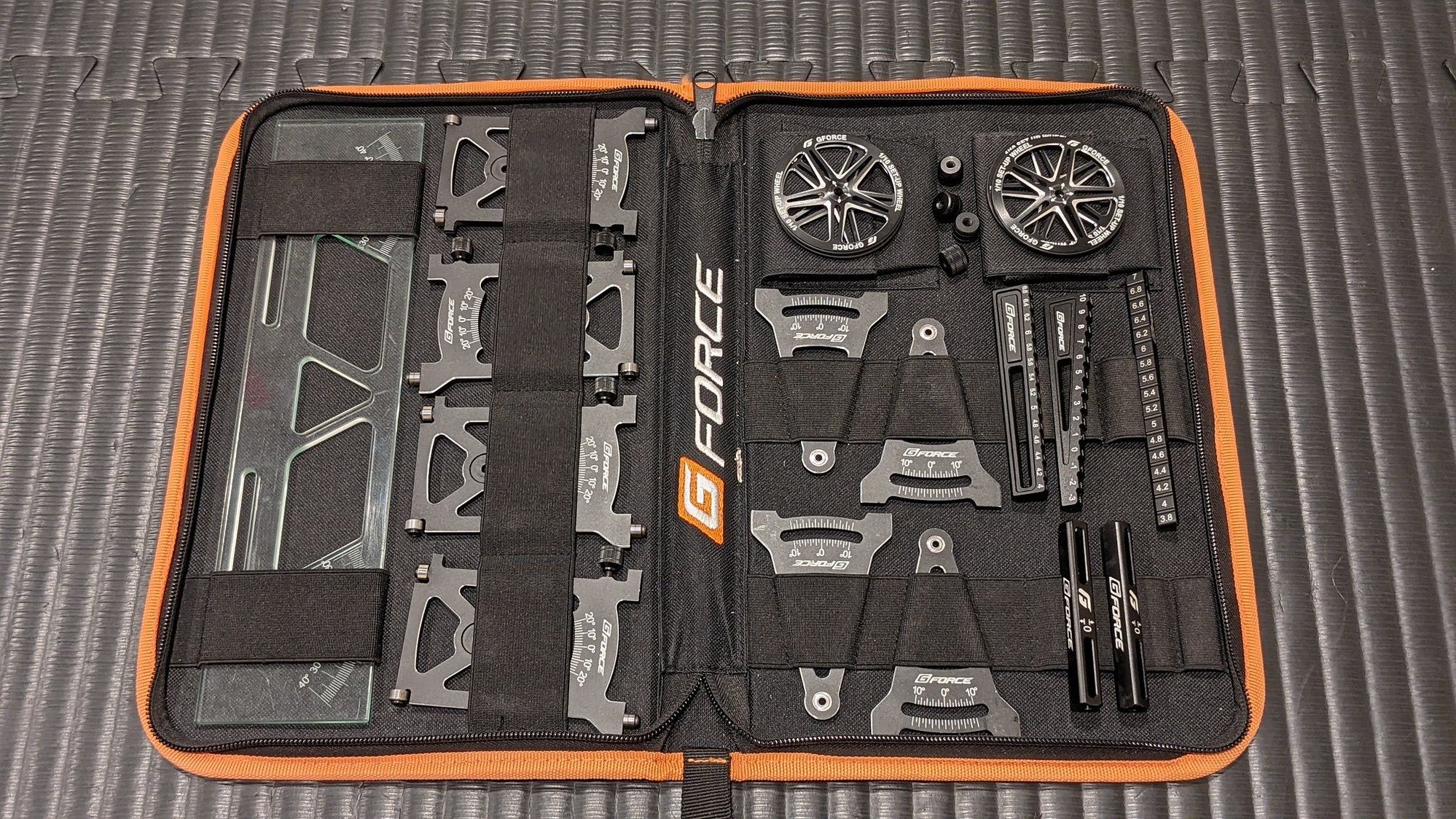 GForce 1/10 TC Setup System w/setup wheels, ride height/droop gauges - R/C Tech Forums