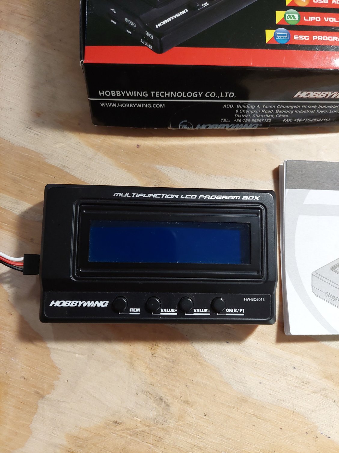 hobbywing program box - R/C Tech Forums