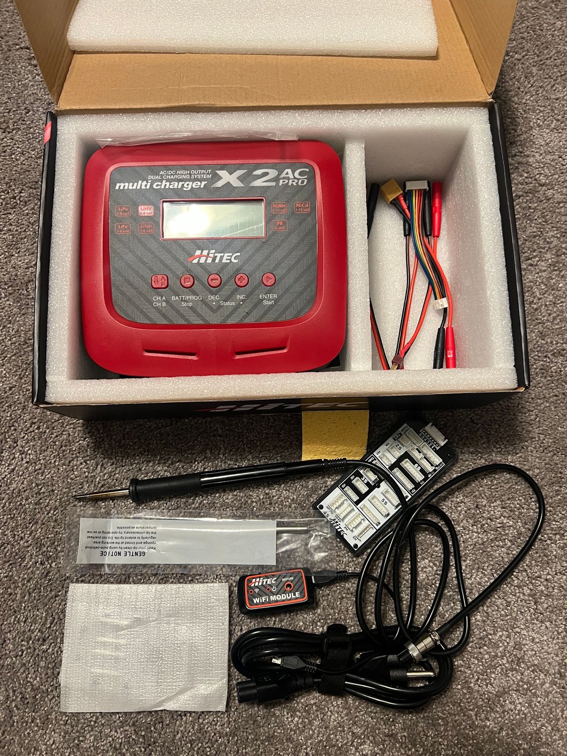 FS:HiTec X2 Pro AC charger with soldering iron, excellent shape - R/C ...