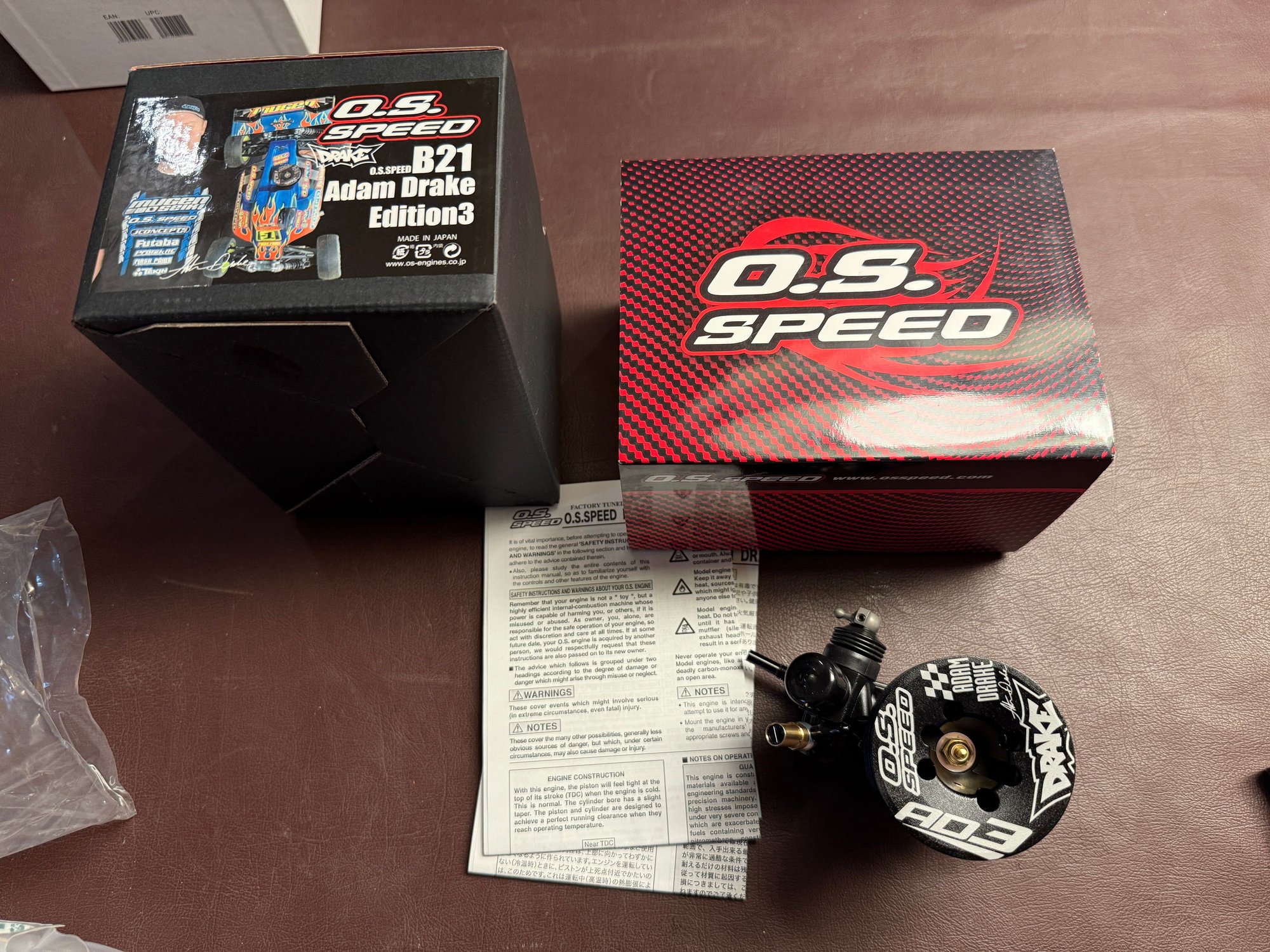 FS: O.S. Speed B21 AD3 Adam Drake 3 Competition .21 Nitro Engine - Oil ...