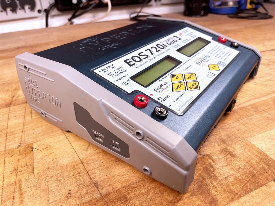 Hyperion EOS 720i Super Duo 3 Duel Port DC Charger w/ MaxAmps 575 Watt ...