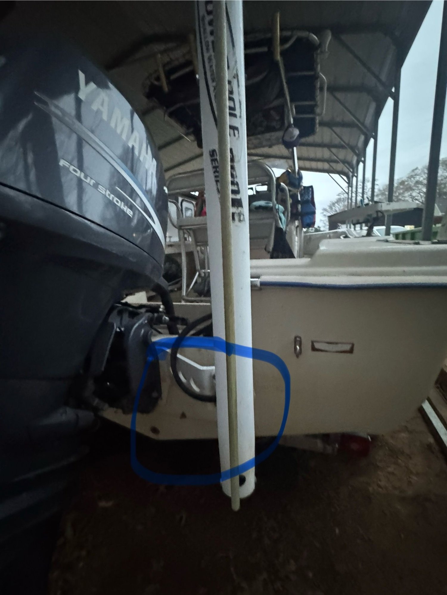 Water coming in where power pole is. How do I stop? - The Hull Truth ...