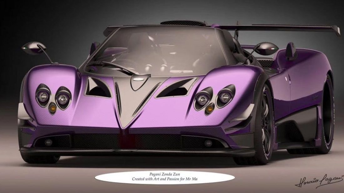 The purple Zun is the latest one-off Pagani Zonda